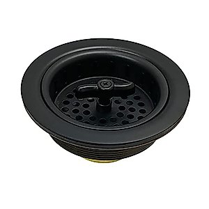 Kingston Brass K212MB Tacoma Kitchen Sink Basket Strainer, Matte Black