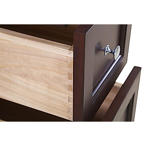 Madison 36-inch Bathroom Vanity (Chocolate/Carrara): Includes Chocolate Cabinet, Authentic Italian Carrara Marble Countertop and White Ceramic Sink