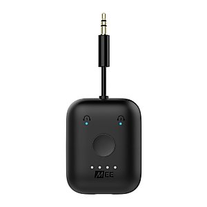 MEE audio Connect Air in-Flight Bluetooth Wireless Audio Transmitter Adapter for up to 2 AirPods/Other Headphones; Works with All 3.5mm Aux Jacks on Airplanes, Gym Equipment, TVs, & Gaming Consoles