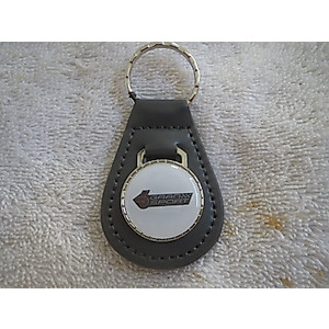 1982-1987 REGAL GRAN NATIONAL GRAN SPORT LOGO LEATHER KEYCHAIN - DARK GREY