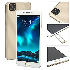 Bewinner 5.5 Inch Unlocked HD Screen Unlocked Smartphone, 4GB RAM 64GB ROM, Dual SIM Card 4G Mobile Phone, Octa Core,Bluetooth, WiFi, GPS Cellphone for Android 10.0 Gold
