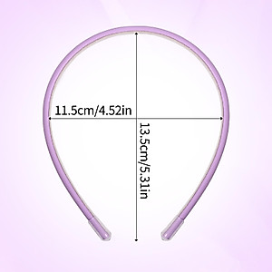 Fishdown Thin Headbands for Women Skinny Headbands for Girls Women Simple Solid Leather Headband Upgrade
