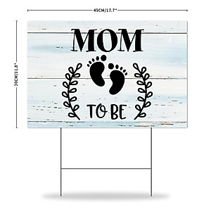 Lawn Signage Promoted to Mom Corrugated Yard Sign Funny Housewarming Gift Life Quotes for Garage Sales Rent Open House Construction 12"x18"