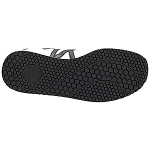 A|X Armani Exchange Men's Lace Up Logo Sneaker, Optical White + Black, 11