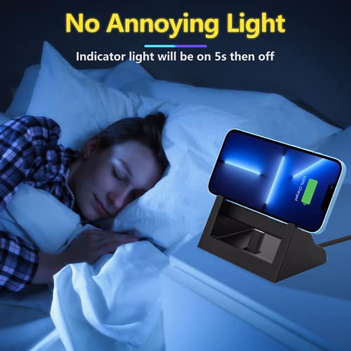 COO Wireless Charger 15W Max Fast Wireless Charging Stand, Wireless Phone Charger for iPhone 14/13/12/11/X/XS Max/XR/8, Samsung Galaxy S22/S21/S20/S10/S9/S8/Note 20/10/9 Wireless Charging Pad