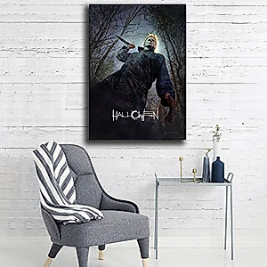 RIP Michael Myers Halloween Horror Violence and Bloody Canvas Art Poster and Wall Art Picture Print Modern Family Bedroom Decor Posters 16x24inch(40x60cm)