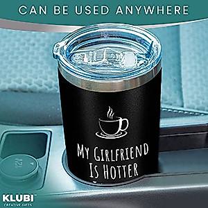 KLUBI Boyfriend Gifts from Girlfriend- Travel Coffee Tumbler/Mug 20oz Insulated Stainless Steel - Funny Gift Idea for Year Anniversary, Valentines Day, Cute Presents, 1, Birthday