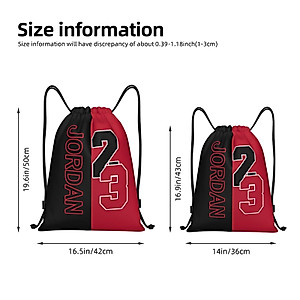 Number 23 Drawstring Backpack Sports Gym Bag Shopping Beach Sport Yoga Travel String Bag For Men Women