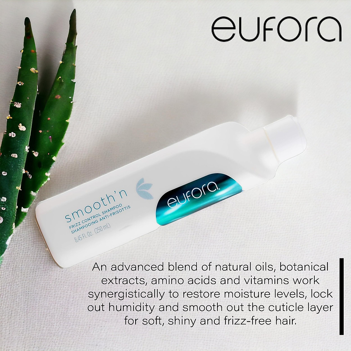 Eufora Smooth'n Frizz Control Shampoo 8.45 oz