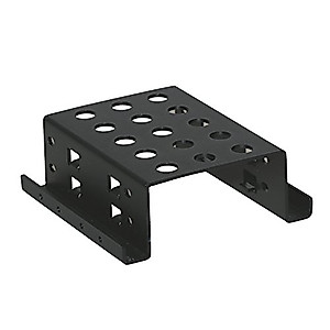 JXSZ Aluminum Dual 2.5" SATA IDE SSD/HDD to 3.5" Mounting Bracket for Desktop PC Drive Bay Kit