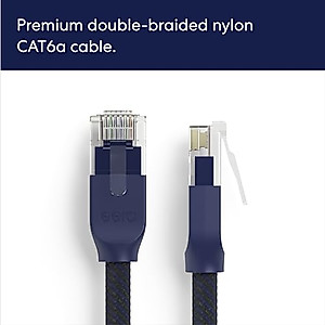 Amazon eero CAT6a Ethernet cable - Supports 10 gigabit+ speeds, 10 foot, 1-pack, Midnight Blue