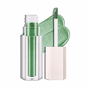 Boobeen Liquid Glitter Eyeshadow, Sparkling Metallic Eye Shadow with Applicator, Quick Drying, Highly pigmented Colors for Multi-dimensional Eye Look