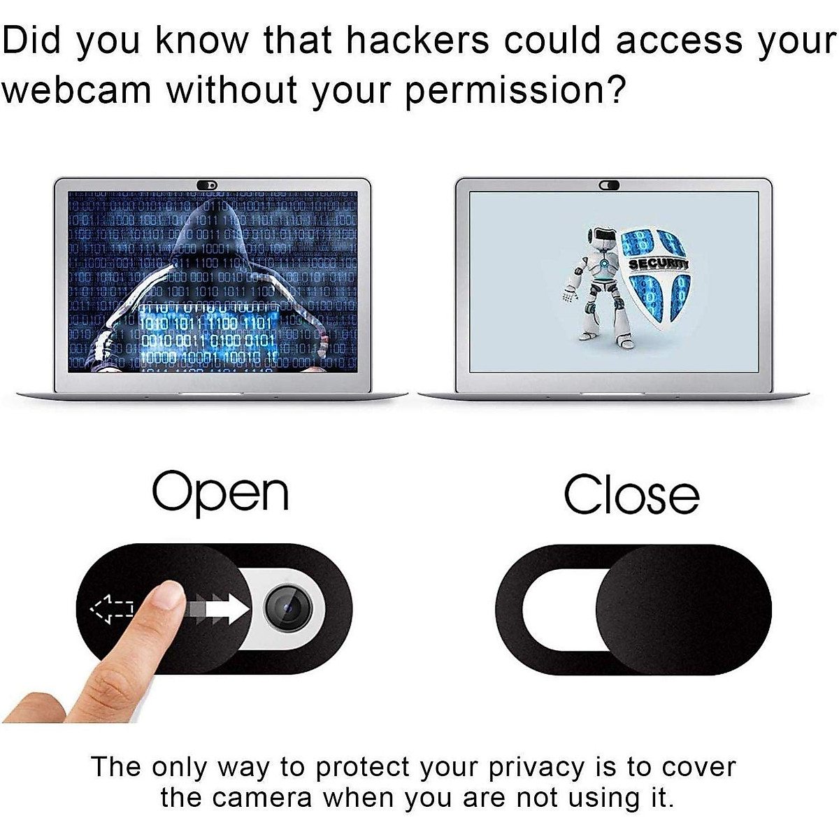 Privacy Camera Cover Security Blocker Webcam Closure for Galaxy A72, A52, A42, A32, A12 - White Compatible with Samsung Galaxy A72, A52, A42, A32, A12