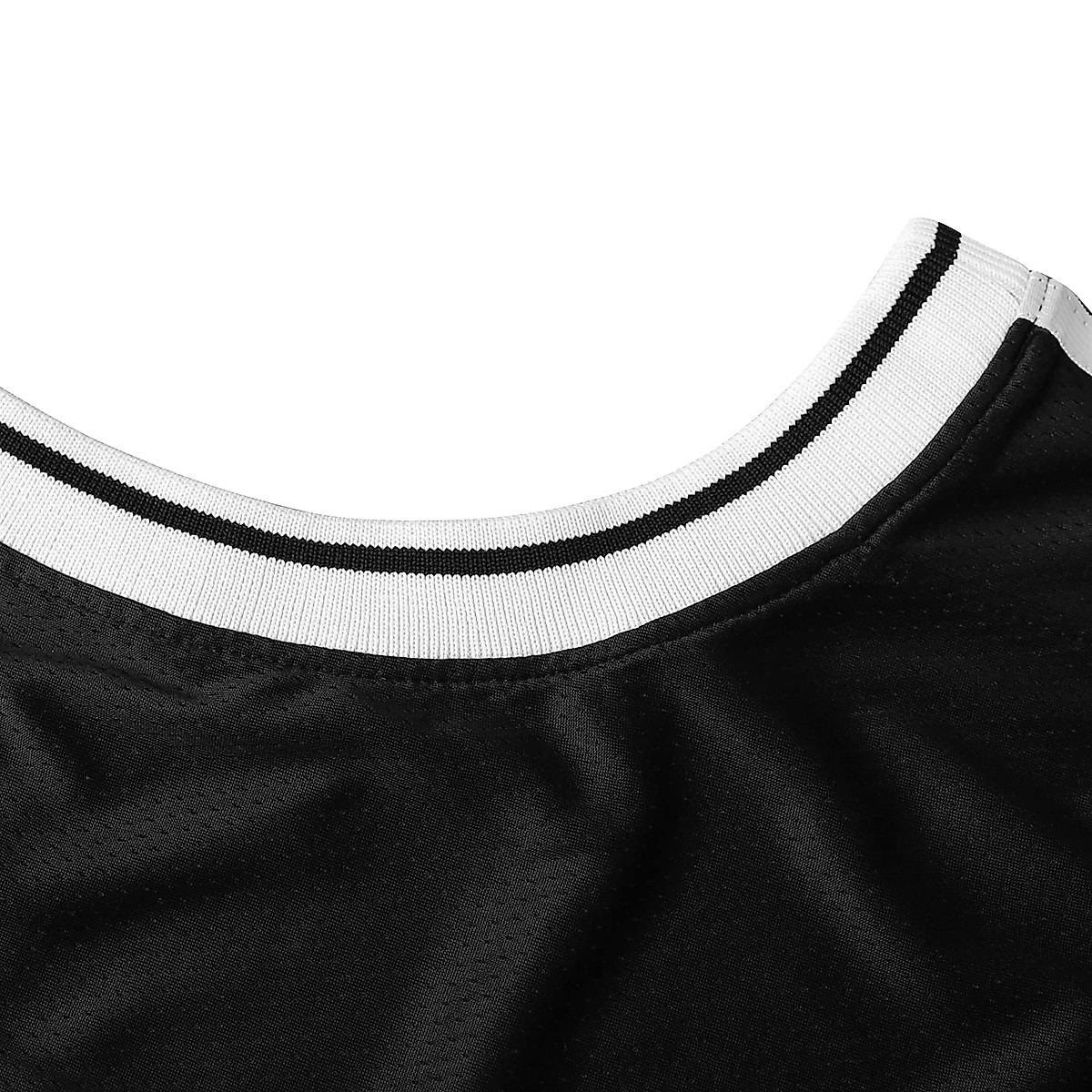 MESOSPERO Blank Basketball Jersey Reversible Men's Mesh Athletic Sports Shirts Training Practice S-3XL (Large, Black)