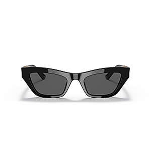 Versace VE 4419 GB1/87 Black Plastic Cat-Eye Sunglasses Grey Lens