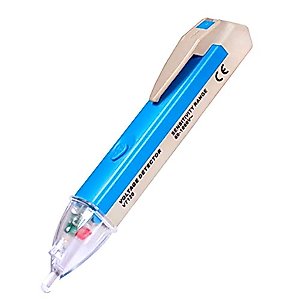 Non-Contact Voltage Tester with LED Flashlight, Buzzer Alarm, AC Voltage Detector Pen,Test Range 60V - 1000V & Live/Null Wire Judgment