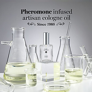 Pure Instinct Cologne with Pheromone Infused Essential Oil for Men Him - 30 ml | 1 Fl Oz