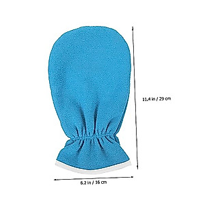 Gel Gloves 3 Pairs Exfoliating Hand Mask Black Disposable Gloves Moisturizing Hand Gloves Hand Lotions Womens Glove Gel Spa Gloves Flannel Blue Hand Spa Gloves Disposable