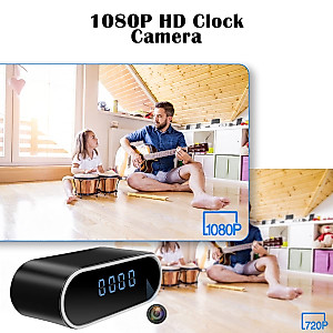 2024 New Hidden Camera Detector, No Audio, WiFi Nanny Camera for Home Office Indoor Surveillance Camera with Motion Detection, Night Vision