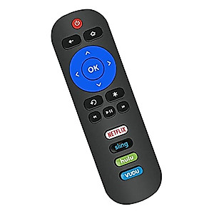 Remote Compatible with All ONN Roku TV Remote with Netflix, Sling, VUDU and Hulu