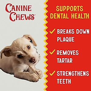 Canine Chews 5" Munchy Rawhide Sticks for Small Dogs Munchy Dog Treat Sticks 100 Pack (Beef & Chicken)