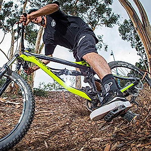 Space Brace 2.0, Quick Lace Up Ankle Brace - Pair | For Basketball, Bmx, Mtb, Running and Skateboarding! Ankle Wrap for Men, Women & Children | Made for Sports| Large