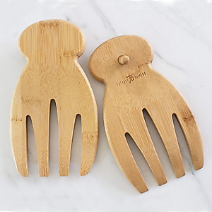 Totally Bamboo 2 Piece Natural Bamboo Salad Hands