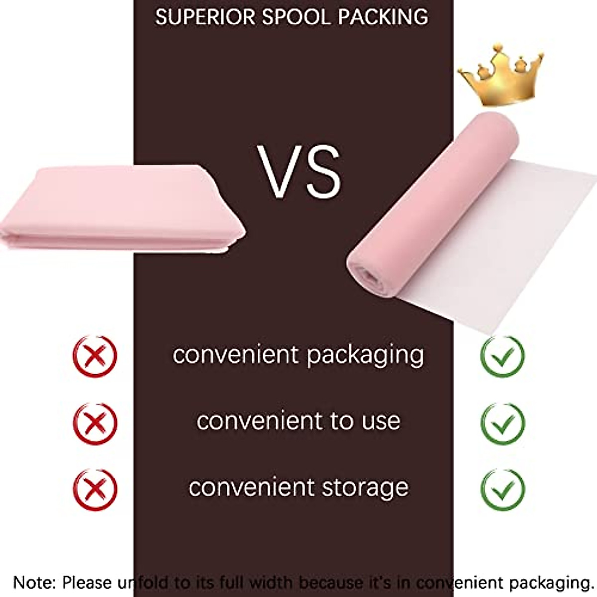 54" by 20 Yards Tulle Fabric Rolls Blush Tulle Ribbon Tutu Spool Bolt for DIY Wedding Decoration Baby Shower Tutu Skirt Gift Wrapping Large Matte Tulle, Roll Packaging (Blush)