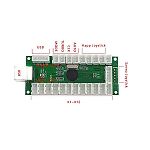SJJX Zero Delay USB Encoder LED Joystick Kit Arcade DIY Controller For PC Retropie Raspberry Pi MAME