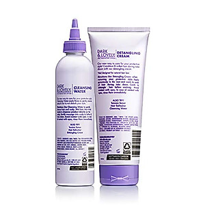 Softsheen-Carson Dark and Lovely for Protective Style Cleansing Water and Cream Detangler Kit Shampoo with Aloe and Conditioner with Avocado and Peppermint, 2 Count