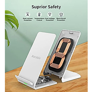 Wireless Charger, [2 Pack] 10W Max Fast Wireless Charging Stand Compatible with iPhone 14/13/12/12 Pro/11 Pro Max/SE 2020/XR/XS, Galaxy S22/S22 Ultra/S21/S20/S10 Plus(No AC Adapter)