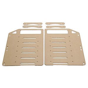 3.5in Hard Drive Bracket, Acrylic Hard Drive Bracket, DIY 3.5in Hard Disk Shelf HDD Transparent Cage, Support Fix Six 3.5 inch Hard Drives and Two 8cm Fans