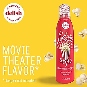 Winona Pure Popcorn Butter Spray Oil - Delicious Popcorn Seasoning, 0 Calories per Serving, Movie Theater Style, Perfect for Popcorn Lovers - Butter Flavor - 5 oz (6 Pack)