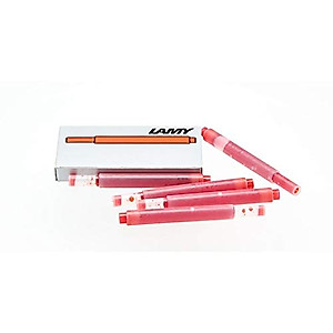 Lamy Cartridges Refill, Pack of 5, Red (T10RD)