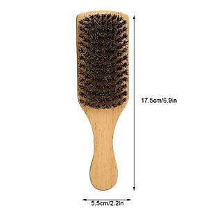 Wooden Beard Brush Moustache Brush,Double-Sided Beard Brush,Professional Beard Brush Shaving BrushesShaving Accessories