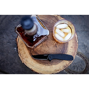 OUTDOOR EDGE RAZOR VX2 | Replaceable Blade Assisted EDC Flipper Folding Pocket Knife | 3" Blade, Black G-10 Stainless Steel Handle, Reversible Pocket Clip | Outdoor, Camping, Survival, Utility