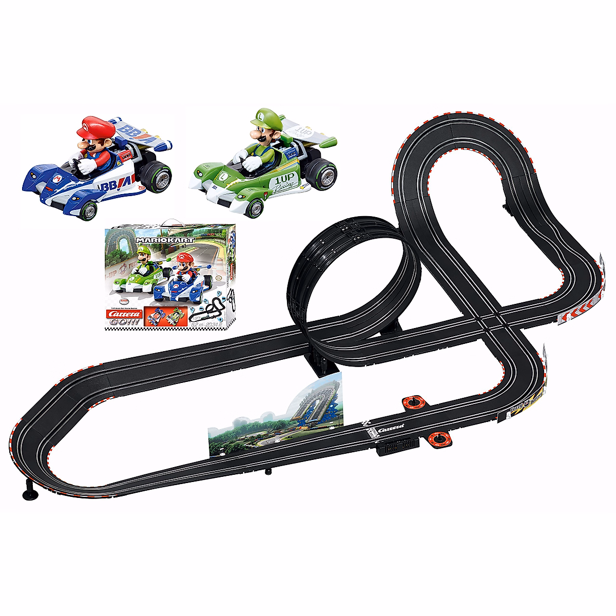 Carrera GO!!! Nintendo Mario Kart 1:43 Scale Electric Powered Slot Car Race Track Set System 20 Feet