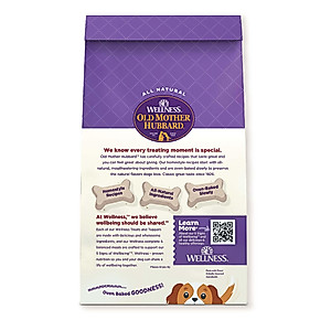 Old Mother Hubbard by Wellness Classic Liv'R'Crunch Natural Dog Treats, Crunchy Oven-Baked Biscuits, Ideal for Training, 20 ounce bag