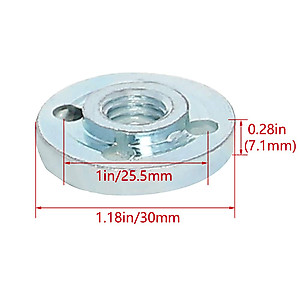 Heyiarbeit 10 set Replacement Angle Grinder Inner Outer Flange Set for Bosch 100
