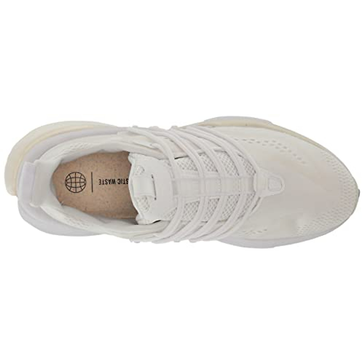 adidas Men's AlphaBoost V1 Running Shoe, White/White/Chalk White, 10.5