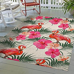 Dalyn Rugs Indoor/Outdoor Tropics TC12 Ivory Washable 8' x 10' Rug