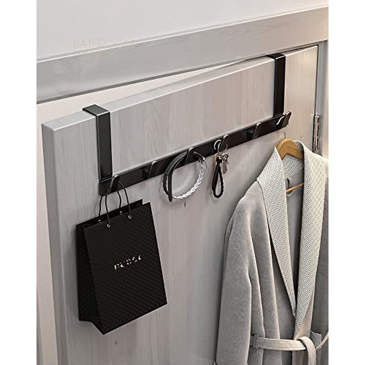 CHAUNCEY HOME Over The Door Coat Hooks, Upgraded Version - Coat Hangers with Extended Arms