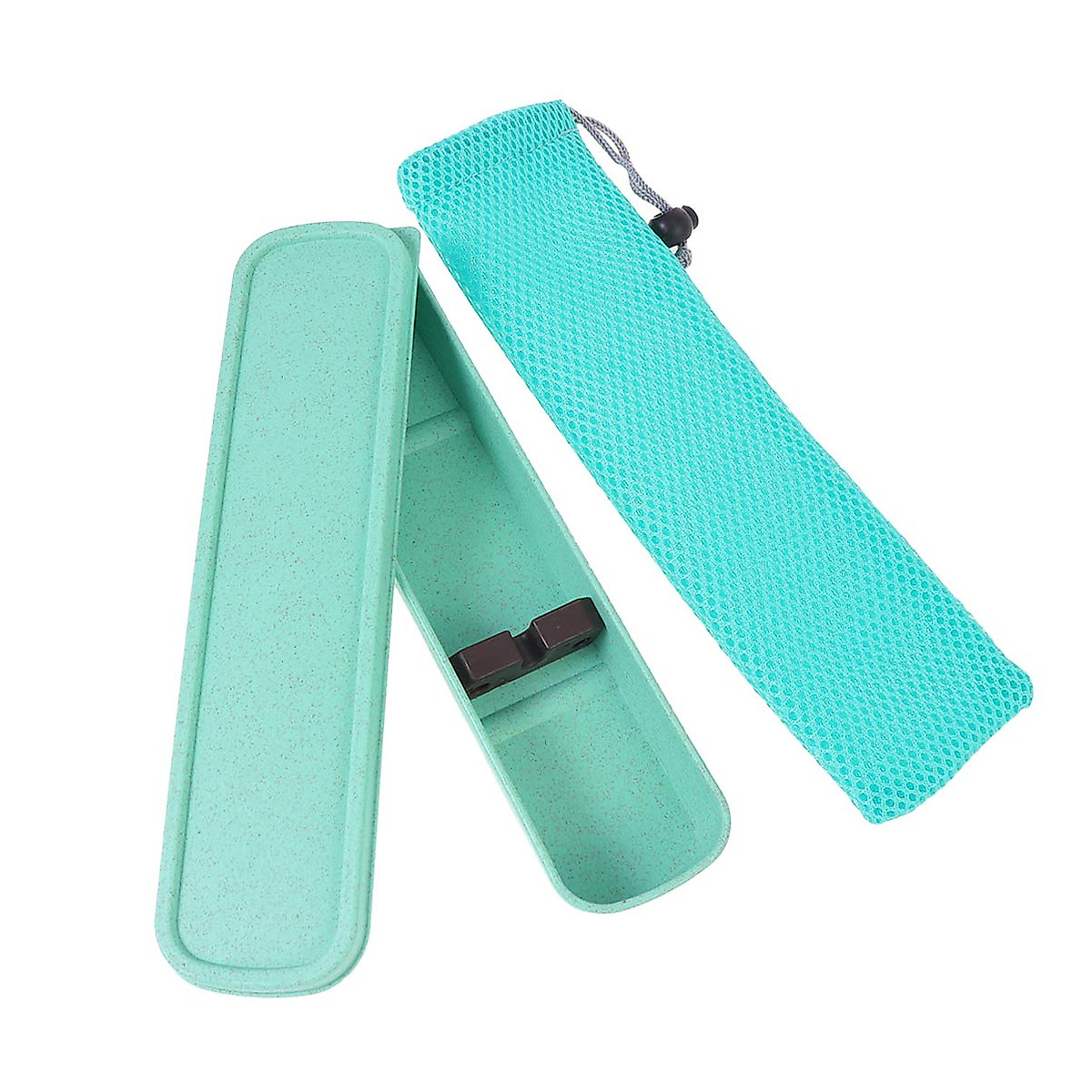 Box Travel Cutlery Chopsticks Black Silverware Picnic Spoon Case Black Flatware Utensil Forks Silverware Cutlery Carrying Case Lip Gloss Containers Camping Tray