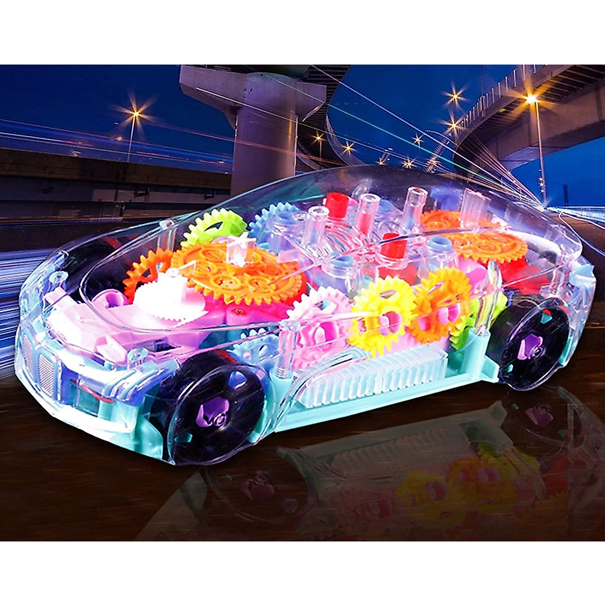 Noetoy Toys for 1 2 3 Year Old Boy, Baby Toys 6 to 12 Months Electric Car Toys for Boys Girls Toddlers with Cool Light & Sound Effect, Great Christmas Birthday Gift for Kids