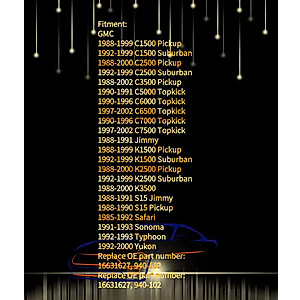 940-102 Power Door Lock Latch Actuator Assembly Front Left Driver Side for 1988-98 Truck Silverado Sierra Safari Astro Replace OE 16631627