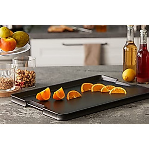 Joseph Joseph Cut&Carve Plus Multi-function Cutting Board, Extra Large, Black