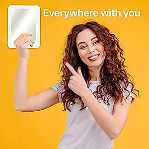 Boxgear Magnetic Locker Mirror - 5" x 7"- for School Locker, Bathroom, Household Refrigerator, Locker Accessory, Workshop Toolbox or Office Cabinet