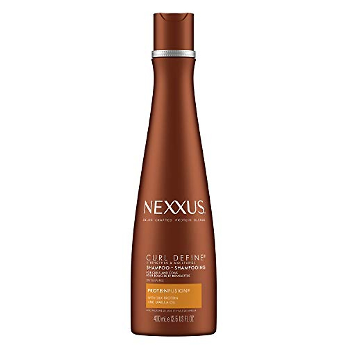 Nexxus Curl DefineCurl Define Shampoo Sulfate free For Curly & Coily Hair with ProteinFusion Curl Enhancer & Strengthening Shampoo 13.5 oz