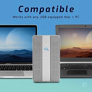OWC 36TB Mercury Elite Pro Dual USB-C/Thunderbolt 3 External Raid Storage Enclosure with 3Port HUB for Mac and PC