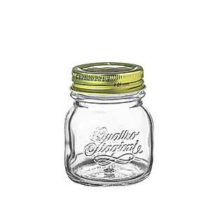 Bormioli Rocco Set Of 4 Food Preserve Jars With Airtight Screw Lid From Quattro Stagioni